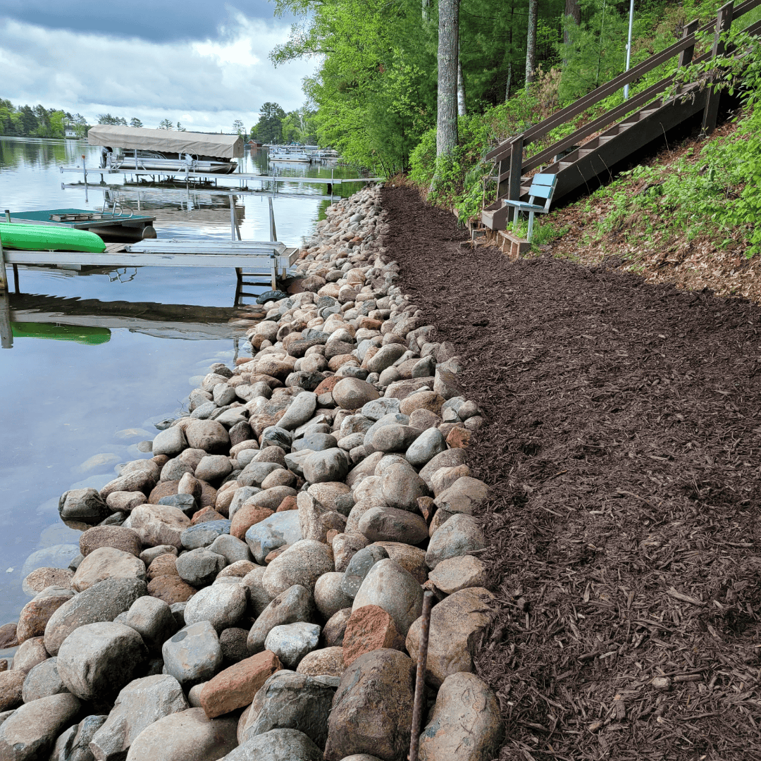 Shoreline Landscaping Forest Lake | Lakescaping, Shoreline Repair